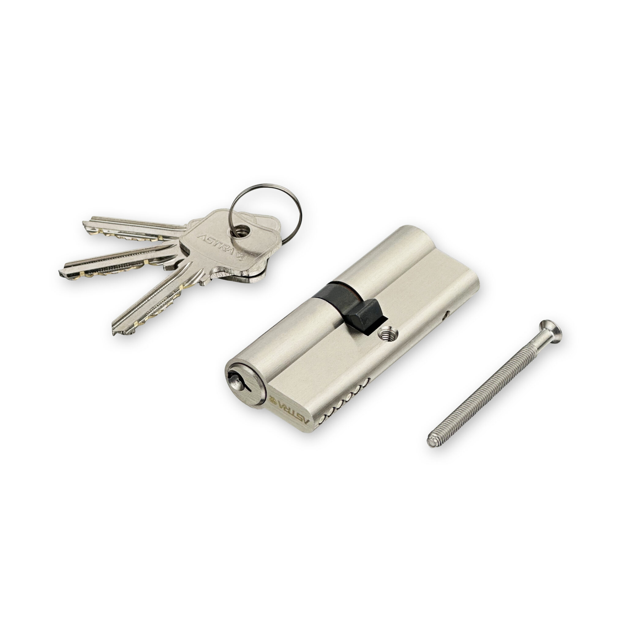 ASTRA Basic Euro Profile Cylinder Key & Key SATIN - ASTRA Security Hardware